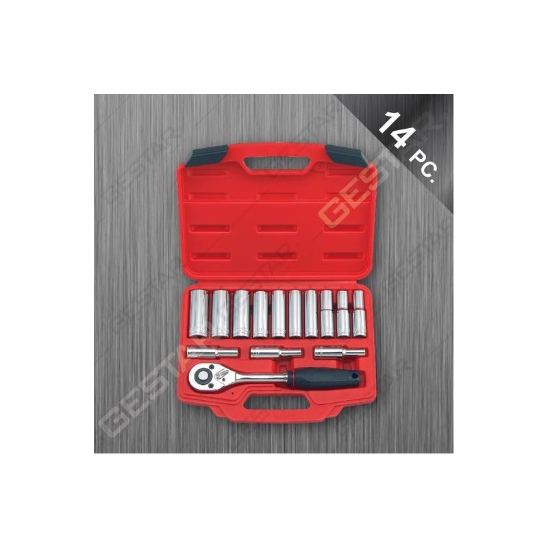 Dado Juego 1/2" 14Pc Largos 08-24Mm 287010 Gestar 287-010 Gestar