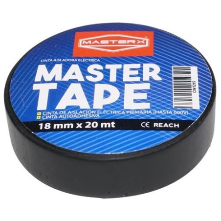 Cinta Aisladora 3/4 X 20 Mt Negra 1500 Masterx JOINTAPE 600 *20MT B Masterx