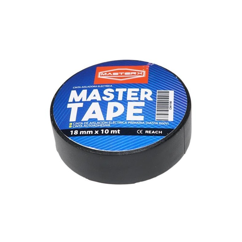 Cinta Aisladora 3/4 X 10 Mt Negra 1500 Masterx JOINTAPE 600 *10MT B Masterx